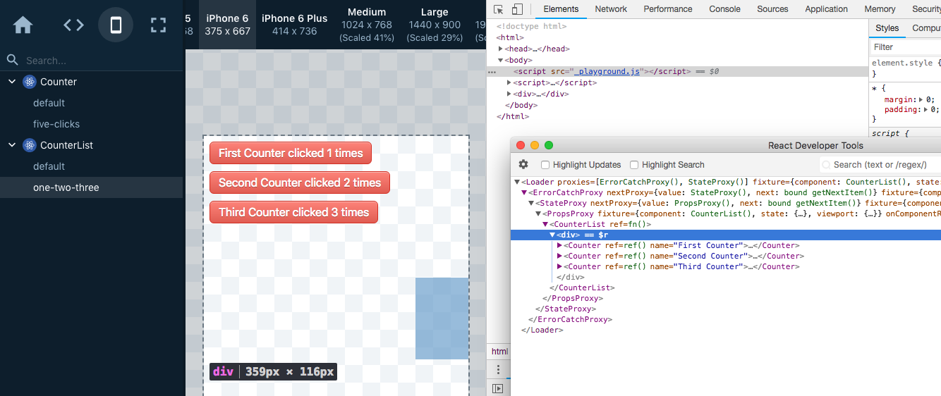 React devtools "Select element" can't be used with cosmos · Issue #791 · react-cosmos/react ...
