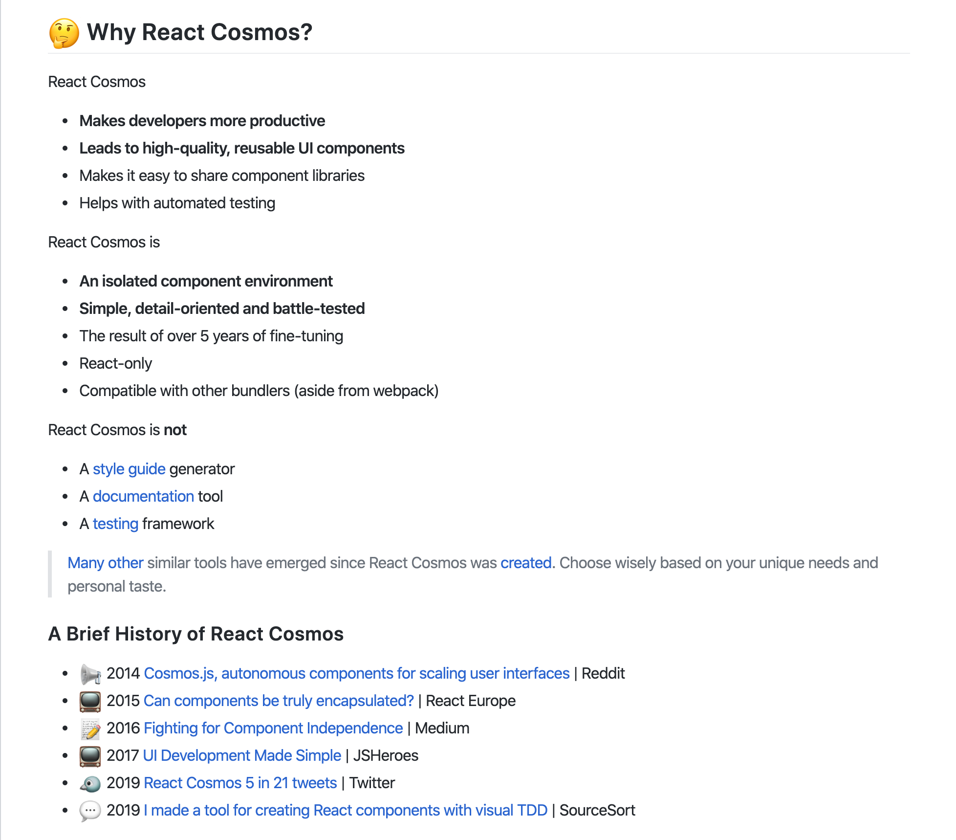 Website Feedback · Issue #1111 · react-cosmos/react-cosmos · GitHub