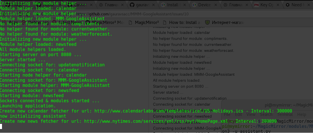 No module named 'pubnub' · Issue #10 · gauravsacc/MMM-GoogleAssistant · GitHub