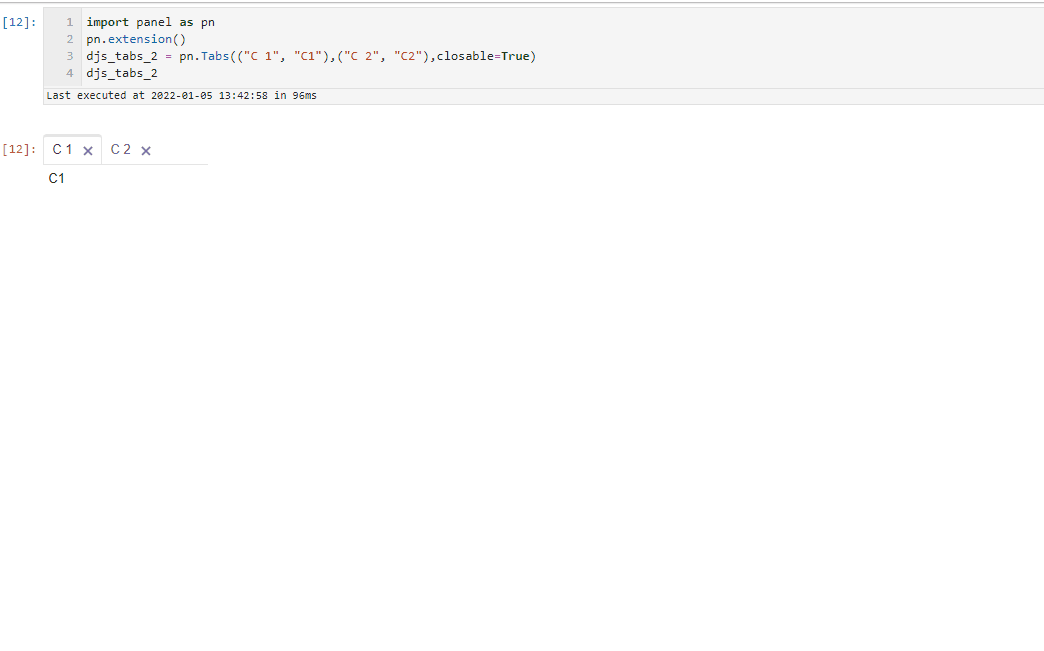 Closable tabs throws errors in jupyter lab · Issue #3061 · holoviz/panel · GitHub