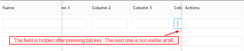 Antd table navigation broken with fixed columns. · Issue #30575 · ant ...