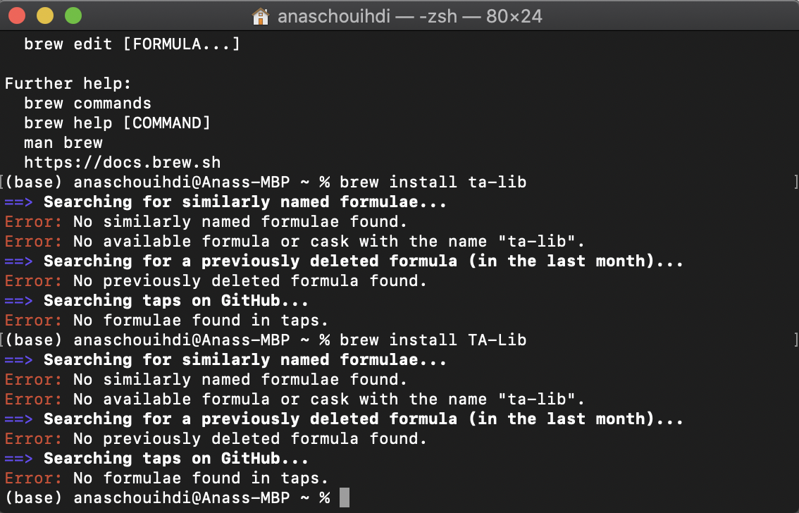 Ta Lib Not Found In Brez · Issue 399 · Ta Lib Ta Lib Python · Github