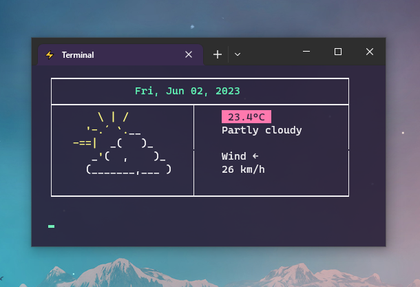 GitHub - pawap90/terminal-weather-widget: A weather widget for the ...