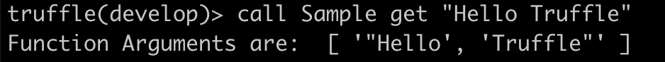 Truffle REPL does not respect `""` in a string with spaces · Issue #5838 · trufflesuite/truffle ...