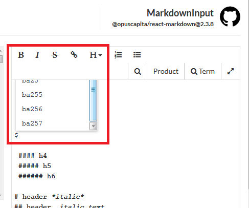 Autocomplete list is partially hidden in markdown with little size · Issue #160 · OpusCapita ...