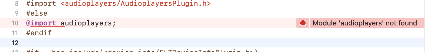 Module 'audioplayers' not found on XCODE on Product archive · Issue ...