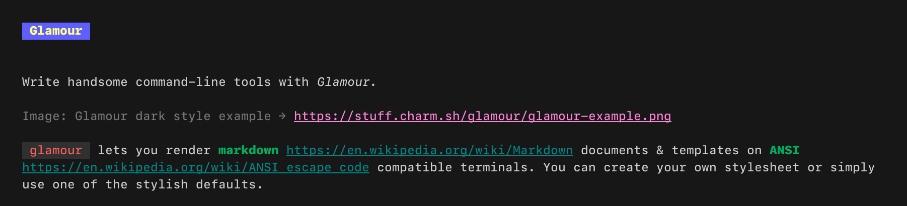 rendering of img tags · Issue #111 · charmbracelet/glamour · GitHub