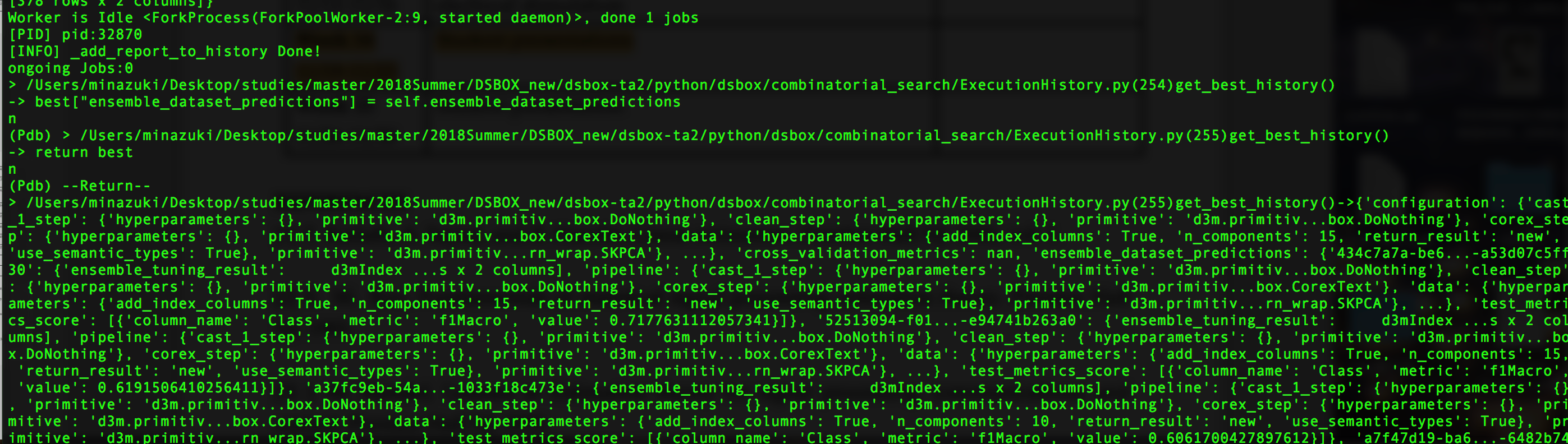 new search algorithm failed on some conditions without return self.history.get_best_history ...