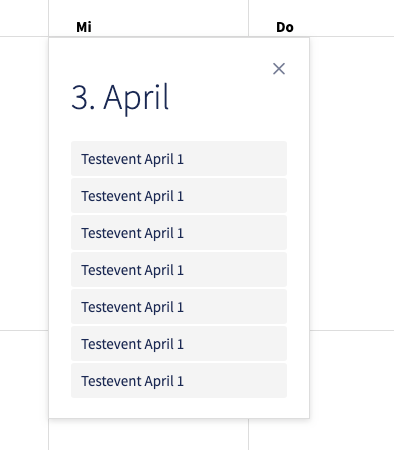 Open "more" popover programmatically · Issue #4643 · fullcalendar/fullcalendar · GitHub