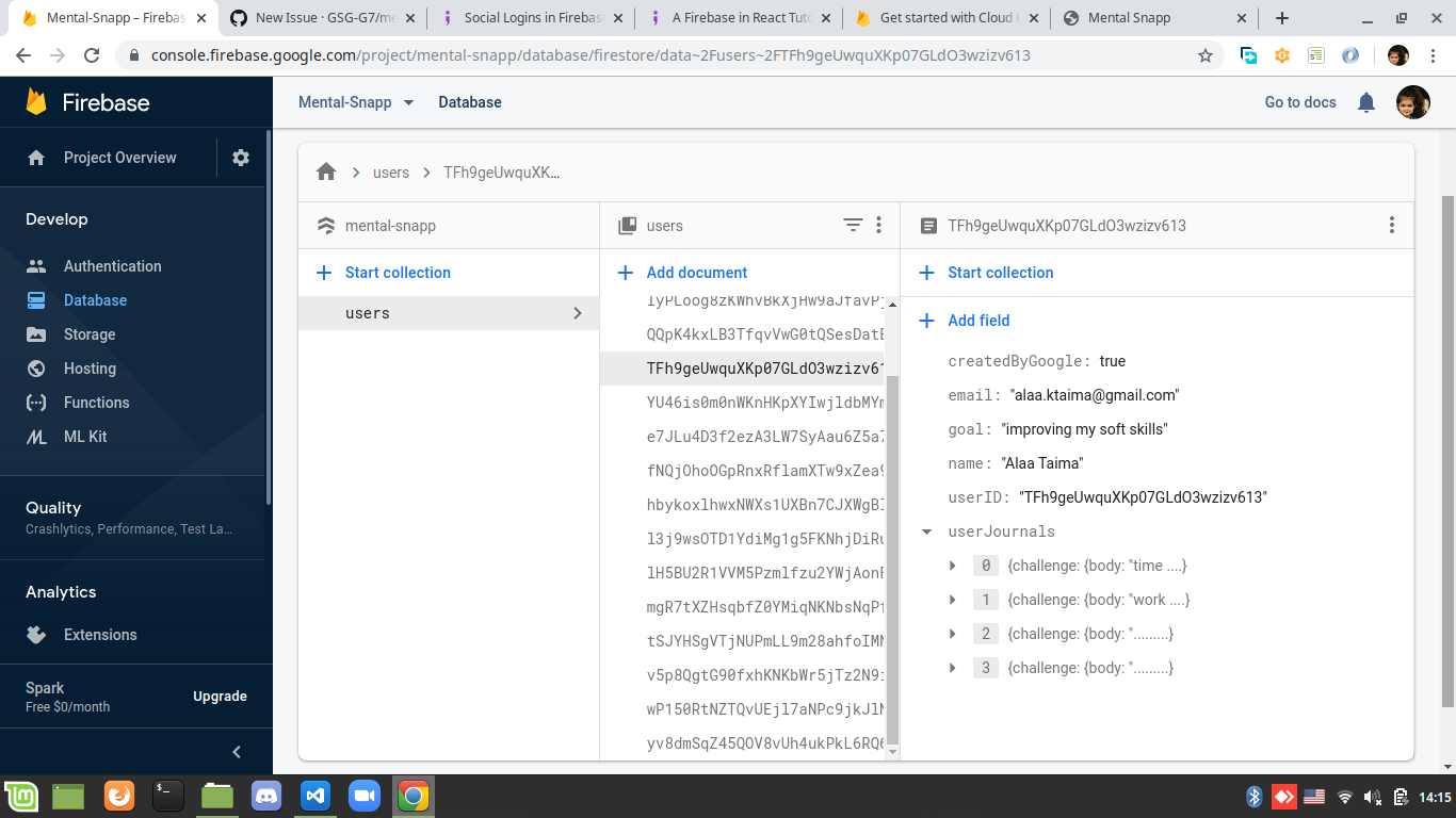 Store data in firebase · Issue #134 · GSG-G7/mental-snapp · GitHub