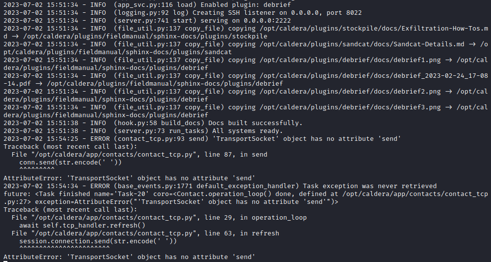 Manx page won't load: AttributeError: 'TransportSocket' object has no attribute 'send' · Issue ...