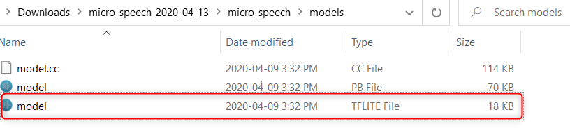 microspeech pretrained model is uint8 quantized instead of int8 quantized and doesn't work ...