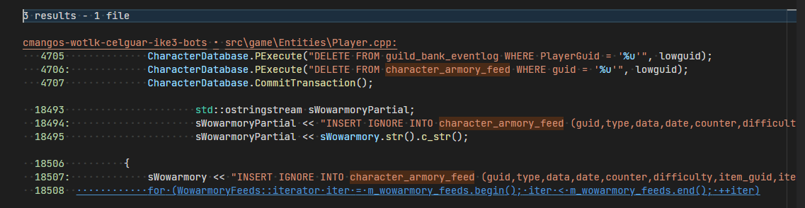 Table [wotlkcharacters.character_armory_feed] doesn't exist when start mangosd · Issue #116 ...