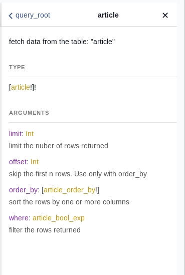 Comments Added To Table Are Not Shown In The Graphiql Docs · Issue 548 · Hasuragraphql Engine 