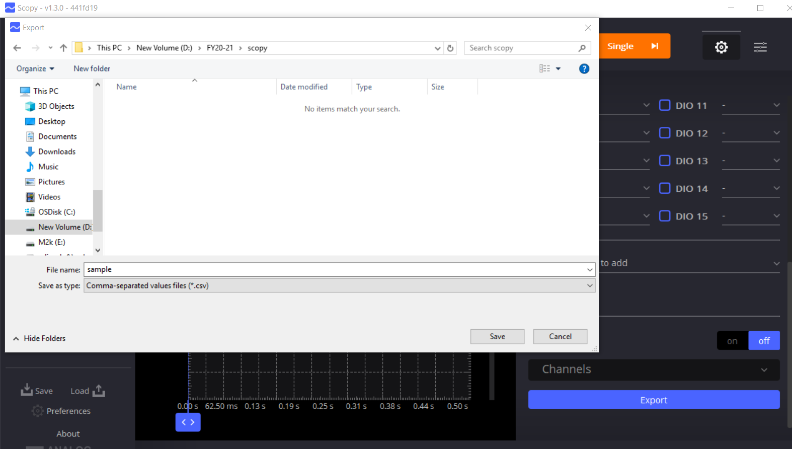 Logic Analyzer: Saved export file has redundancy in file extension (.csv.csv) · Issue #1101 ...