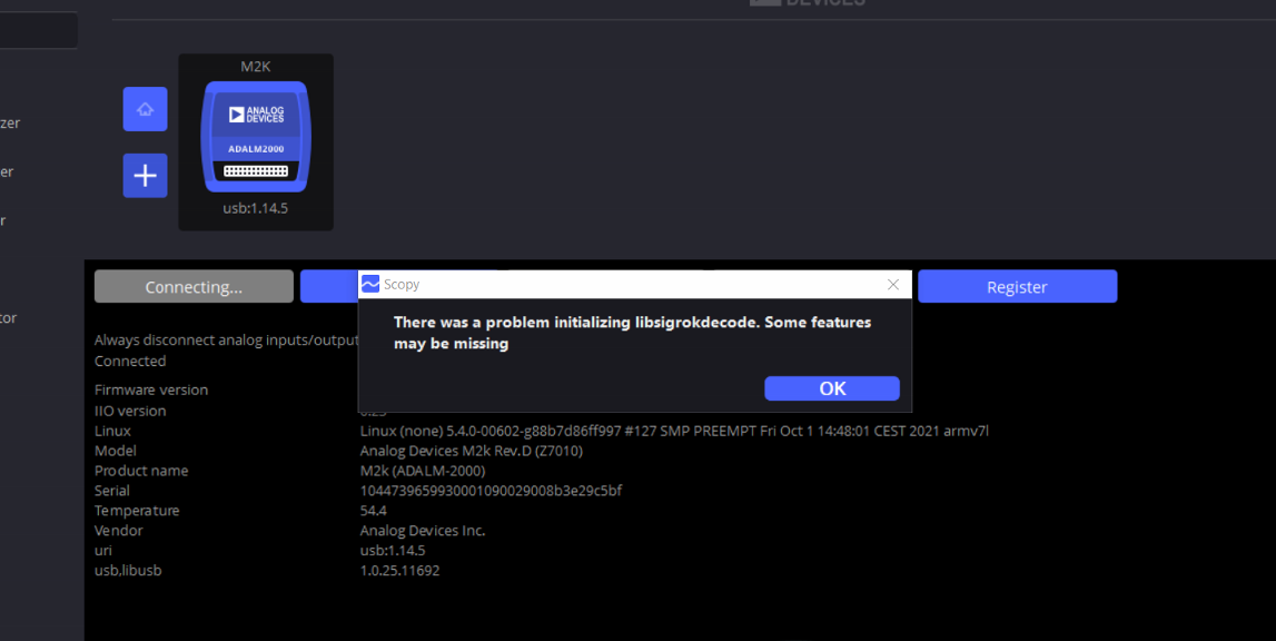 Problem initializing libsigrokdecode in Windows · Issue #1231 · analogdevicesinc/scopy · GitHub