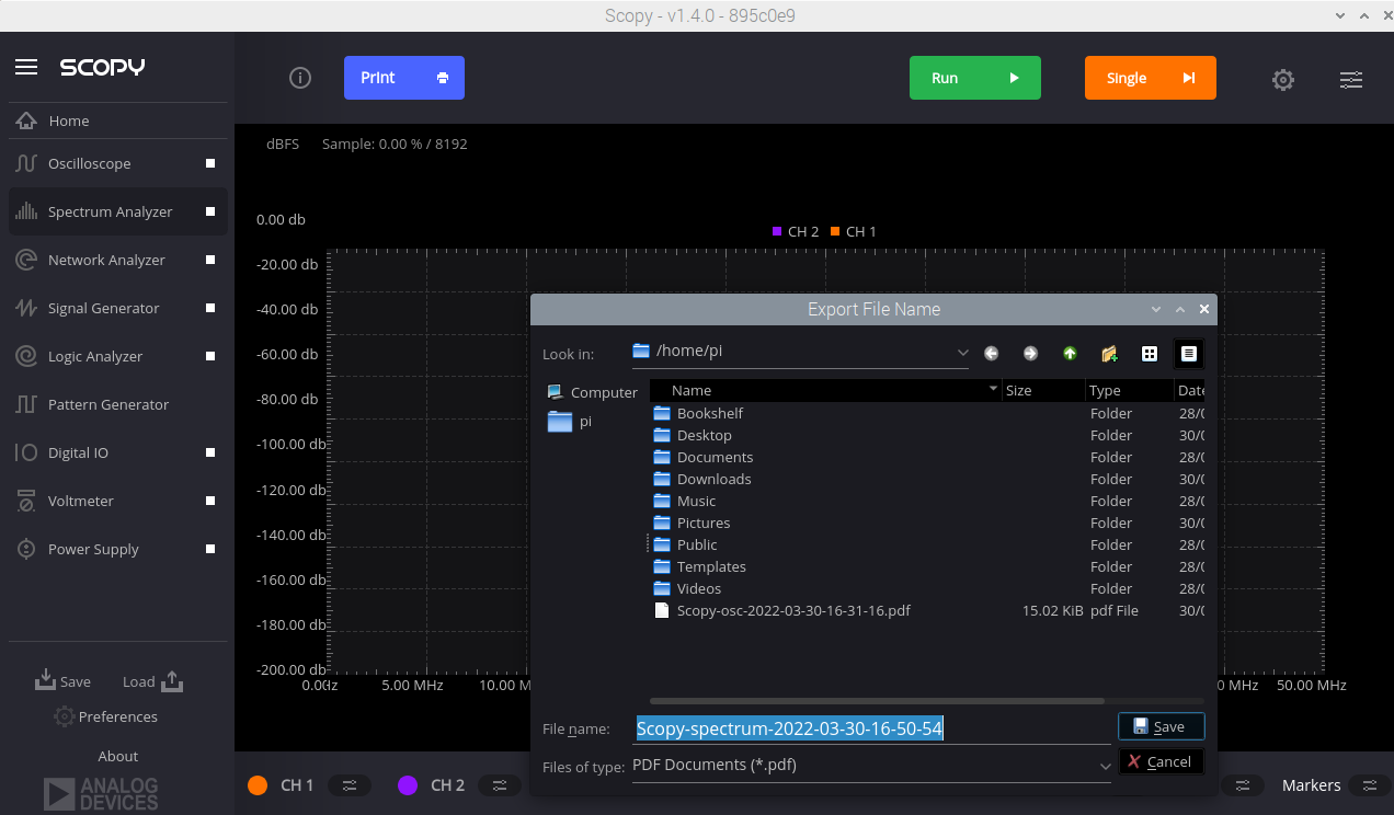 Print in Pattern Generator and Logic Analyzer crashes Scopy · Issue #1272 · analogdevicesinc ...