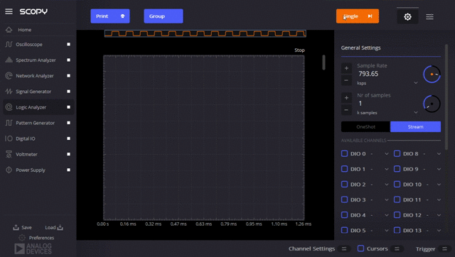 Logic Analyzer: Inconsistent intervals of Sample Rate when in fine interval enabled · Issue #892 ...