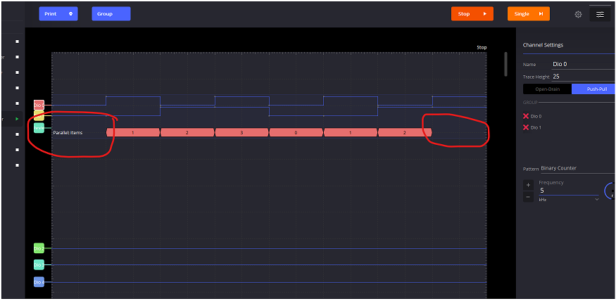 Pattern Generator: First and last item in Parallel decoder are not ...