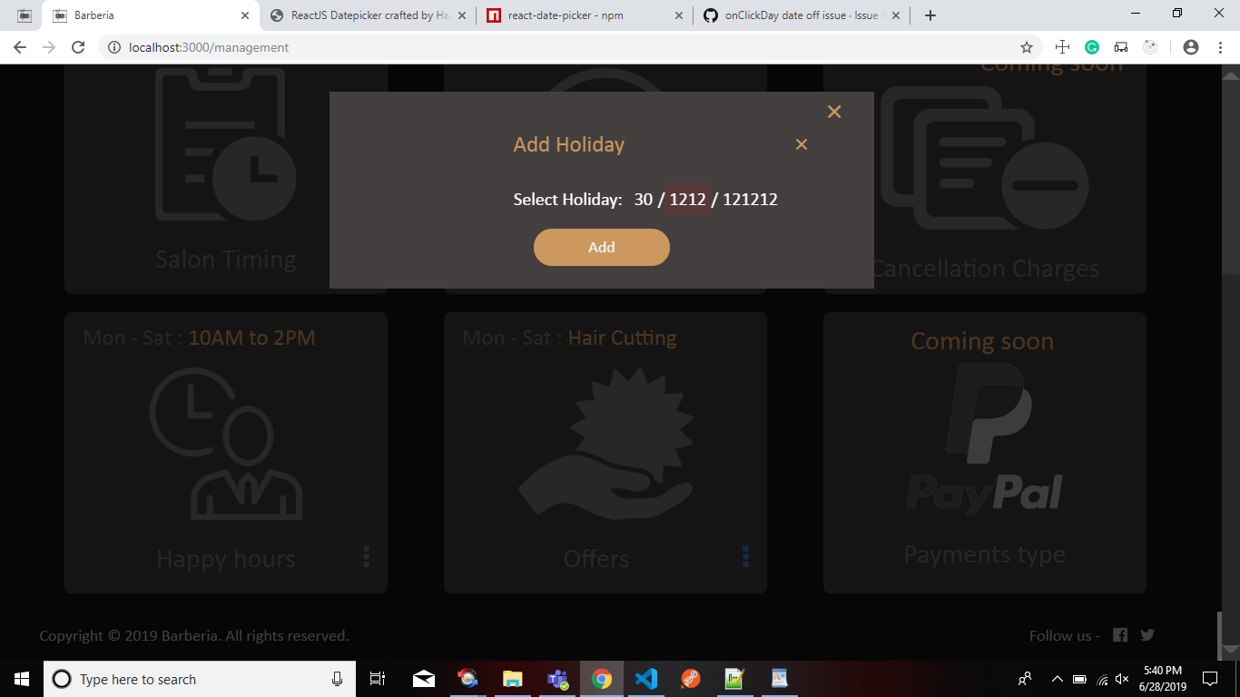 onClickDay date off issue · Issue #1698 · Hacker0x01/react-datepicker · GitHub