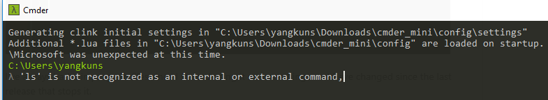 Win10 cmder does not create alias in configs folder · Issue #1496 · cmderdev/cmder · GitHub