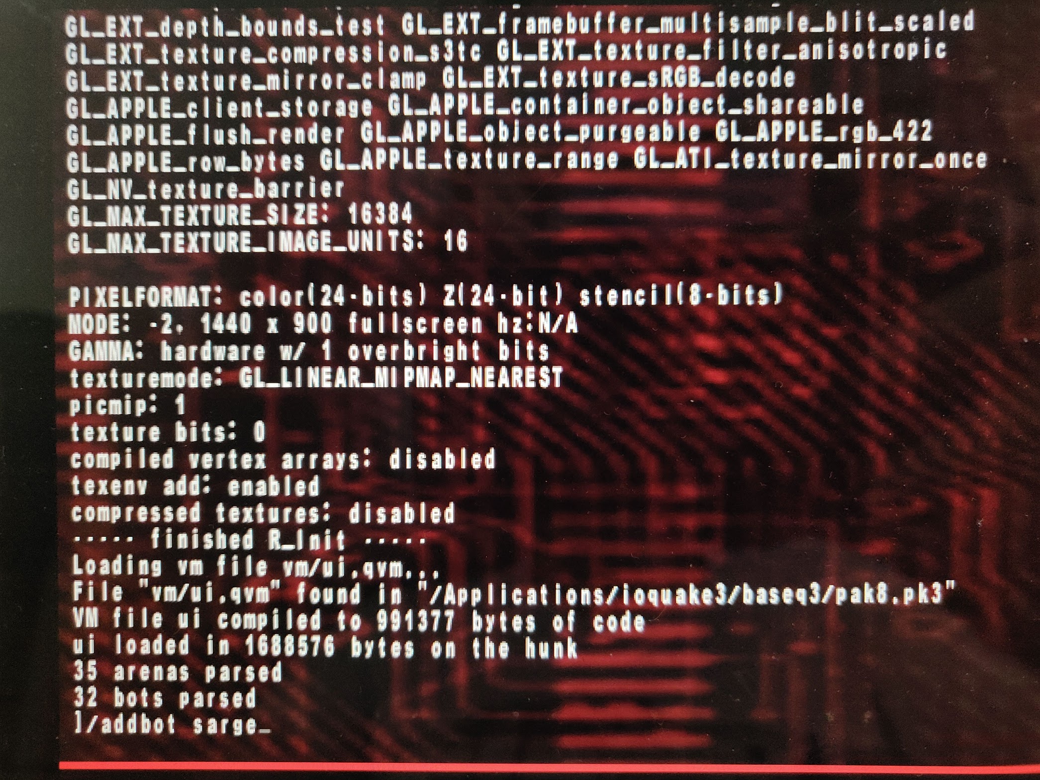 Crash after adding 28 bots (G_ALLOC: failed on allocation of 9088 Bytes ...