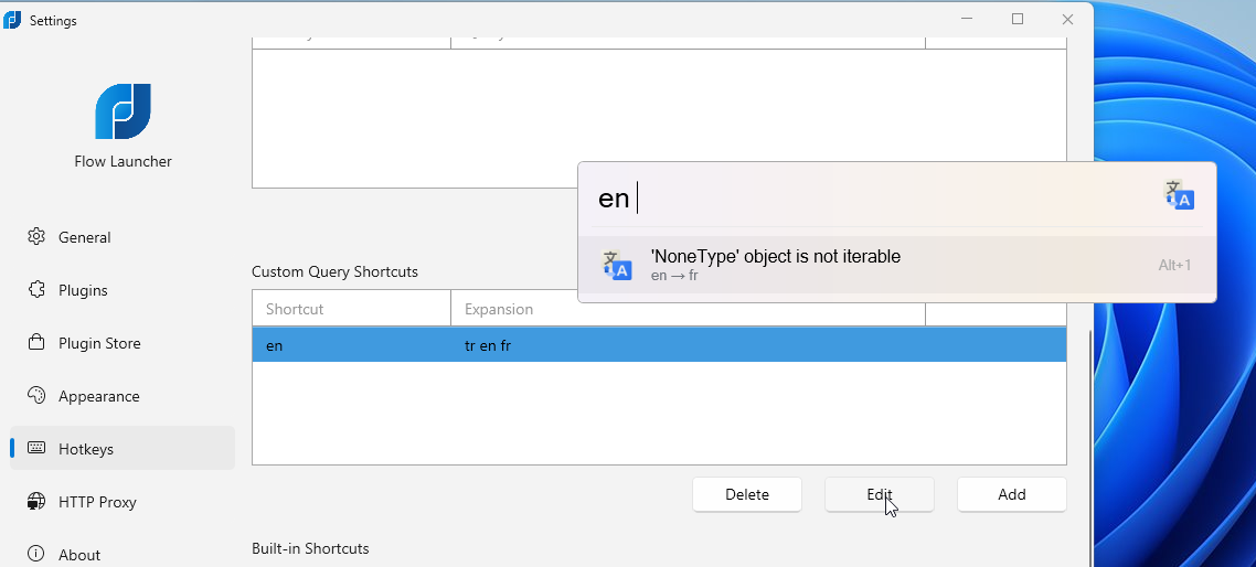 BUG: Custom Query Shortcuts expansion, does not allow addition input text, e.g. text to ...