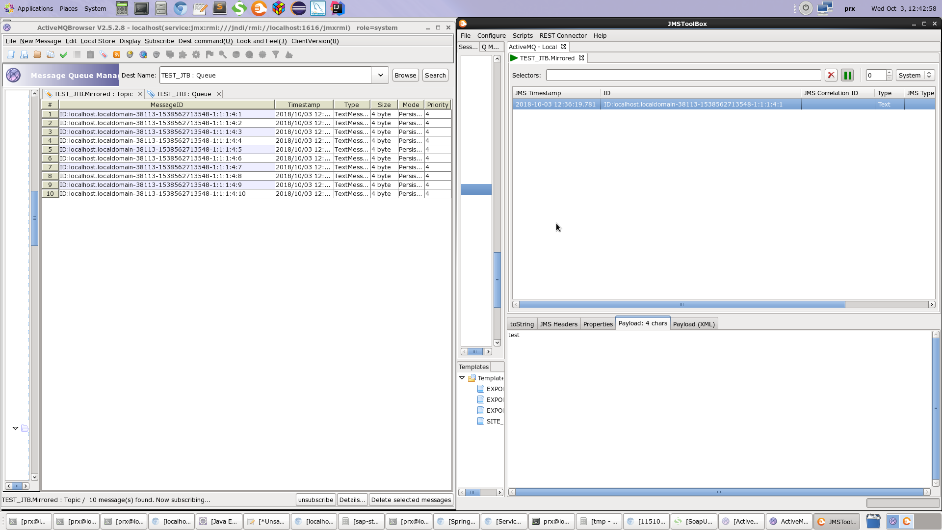 Topic subscription does not work properly, only one message is displayed in all cases · Issue ...