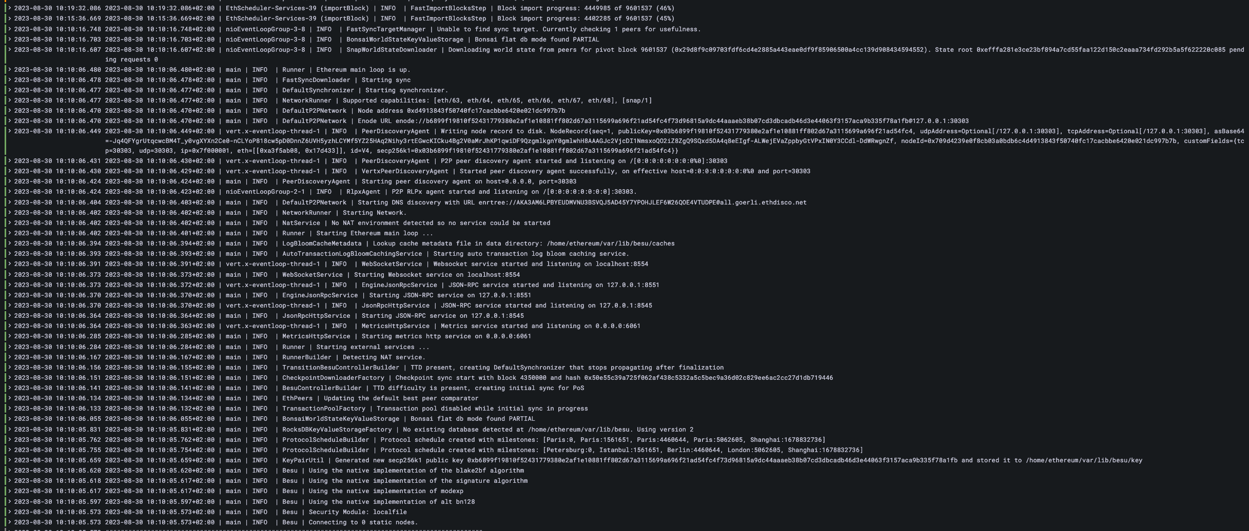 Besu V23 7 1 Does Not Synchronize With Goerli · Issue 5837 · Hyperledger Besu · Github
