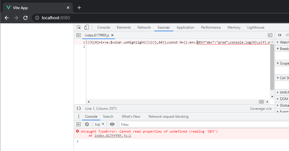 [vite] warning: "import.meta" is not available in the configured target environment ("safari11 ...