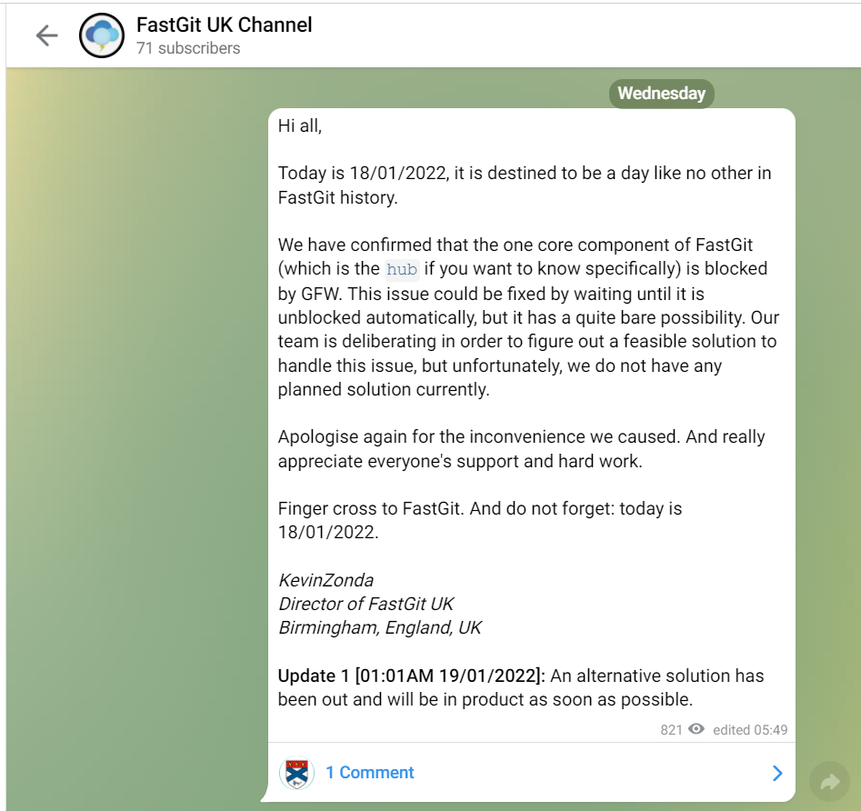 [GithubEnhanced] hub.fastgit.org blocked by GFW FinalEndPoint · Issue #161 · XIU2/UserScript ...