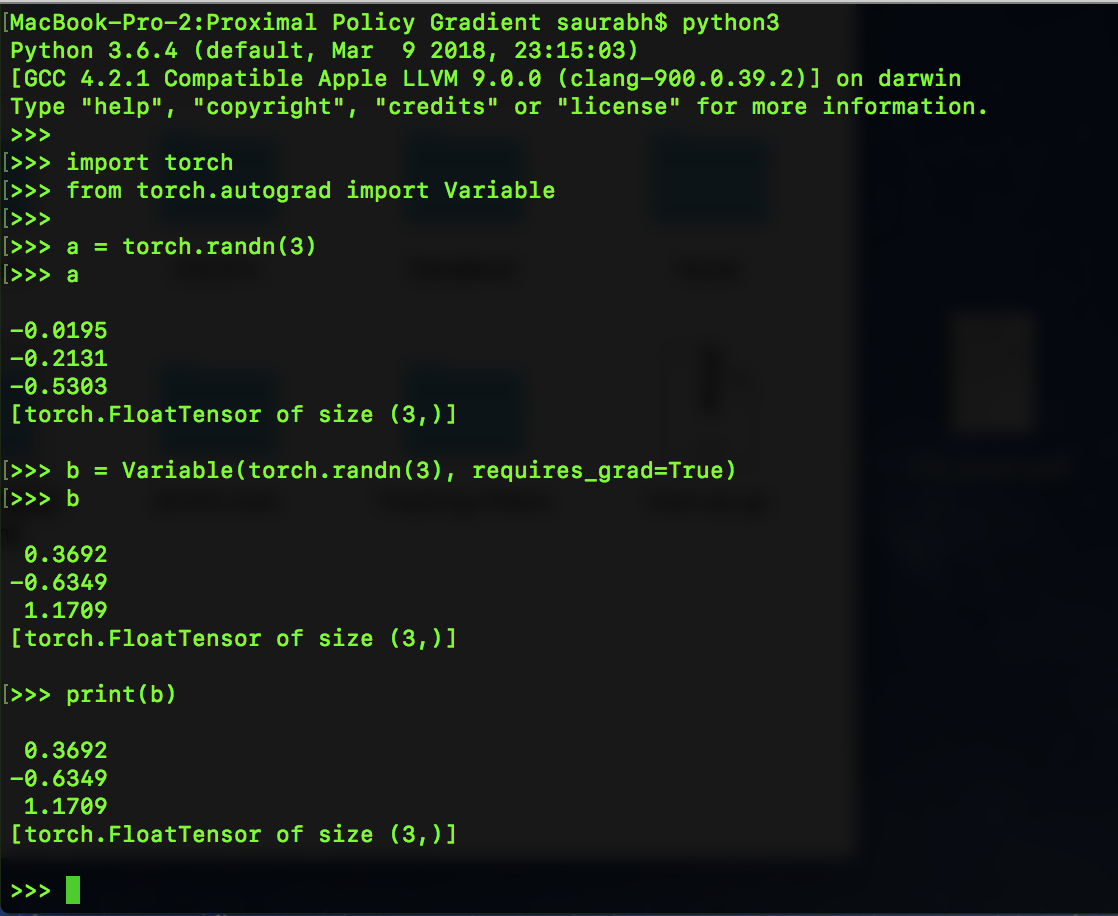 Pytorch is not printing "variable containing:" as it used to before ...