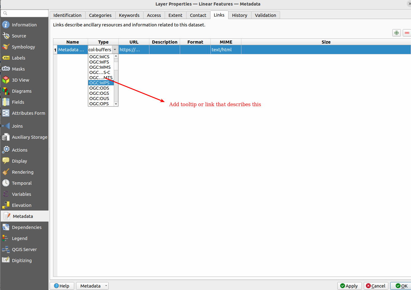 Add tooltips in metadata tabs for layers · Issue #50367 · qgis/QGIS · GitHub