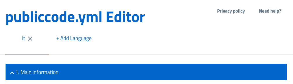 Review header spacing · Issue #74 · italia/publiccode-editor · GitHub