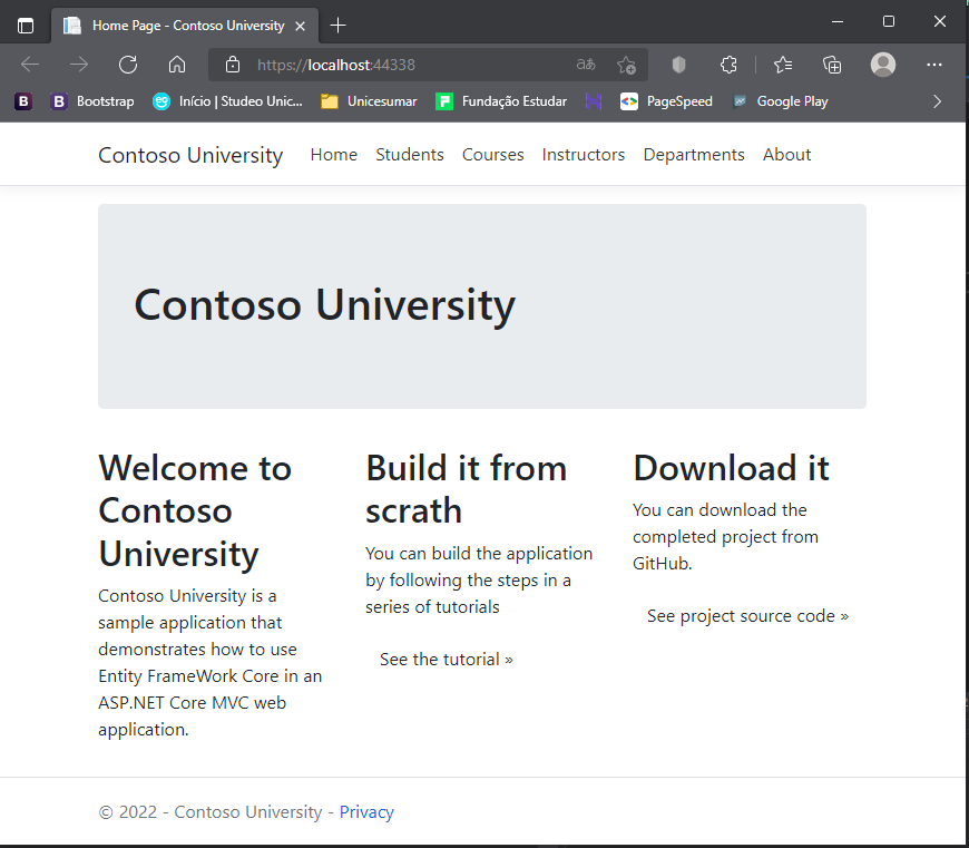 GitHub - robertsousa/ContosoUniversity