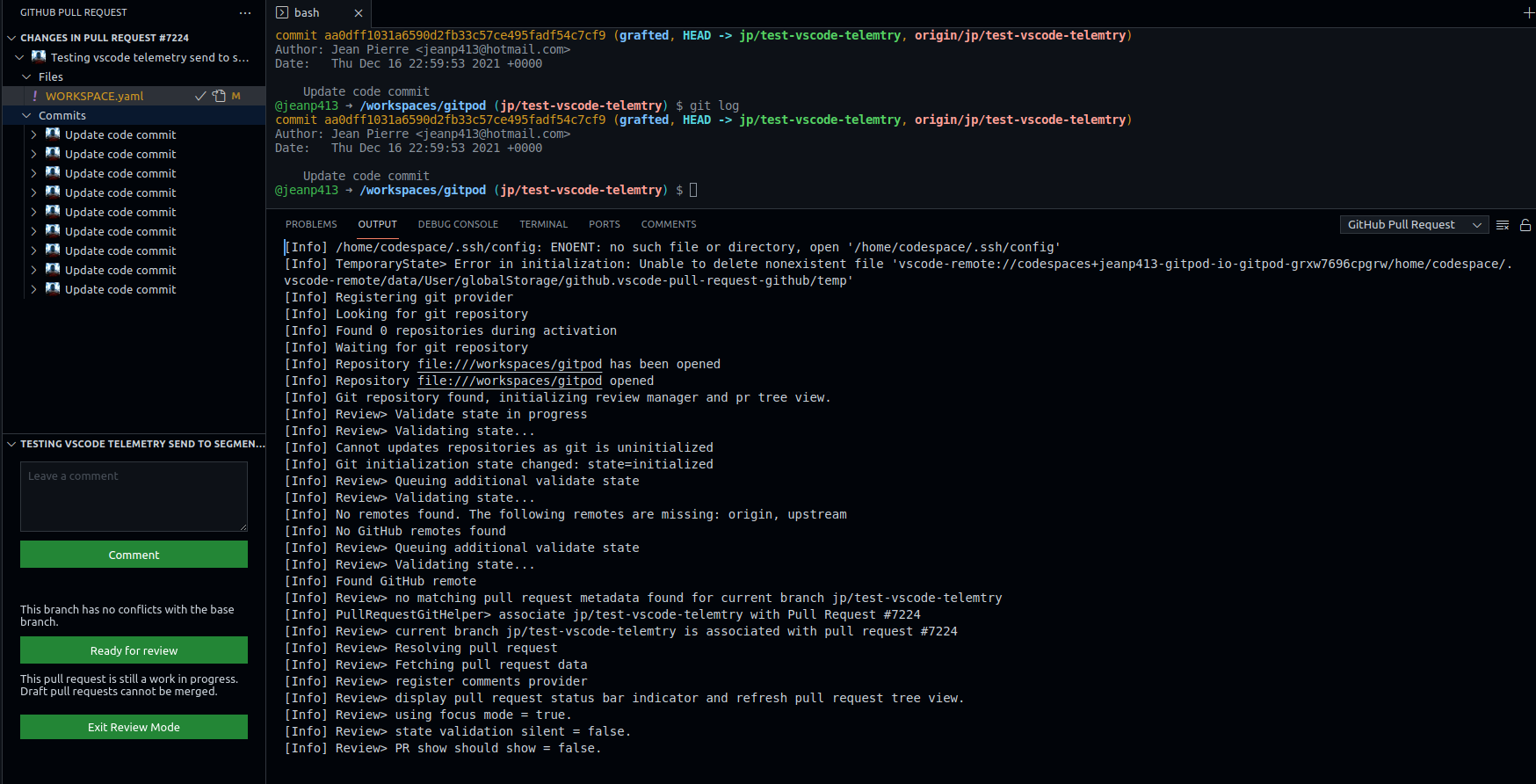 Code Web Pr View Is Empty On First Load · Issue 7263 · Gitpod Iogitpod · Github