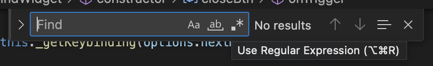 Missing terminal find widget shorcuts in tooltip · Issue #187786 · microsoft/vscode · GitHub