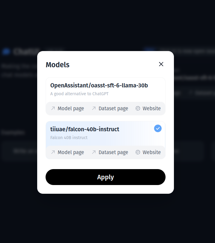 How to send model name as a input to API endpoint · Issue #331 · huggingface/chat-ui · GitHub