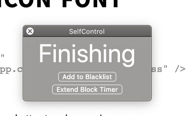 BUG — SelfControl stuck on "Finishing" · Issue #628 · SelfControlApp/selfcontrol · GitHub