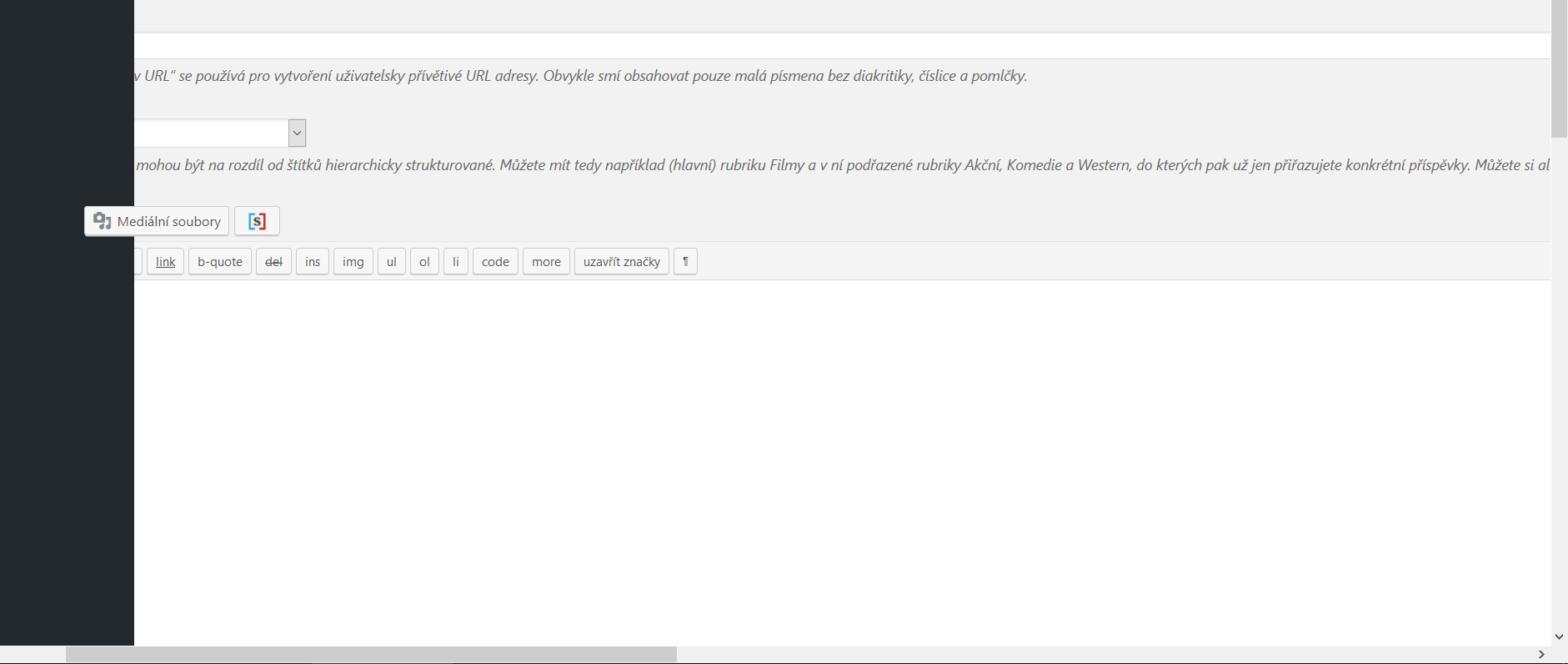 Code Syntax Fields Overflowing primary container on Taxonomy/Category post 2.7.2 · Issue #4913 ...