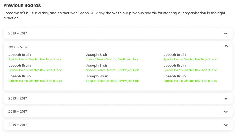 Change CSS of Previous Boards Section · Issue #435 · uclaacm/teach-la-website · GitHub