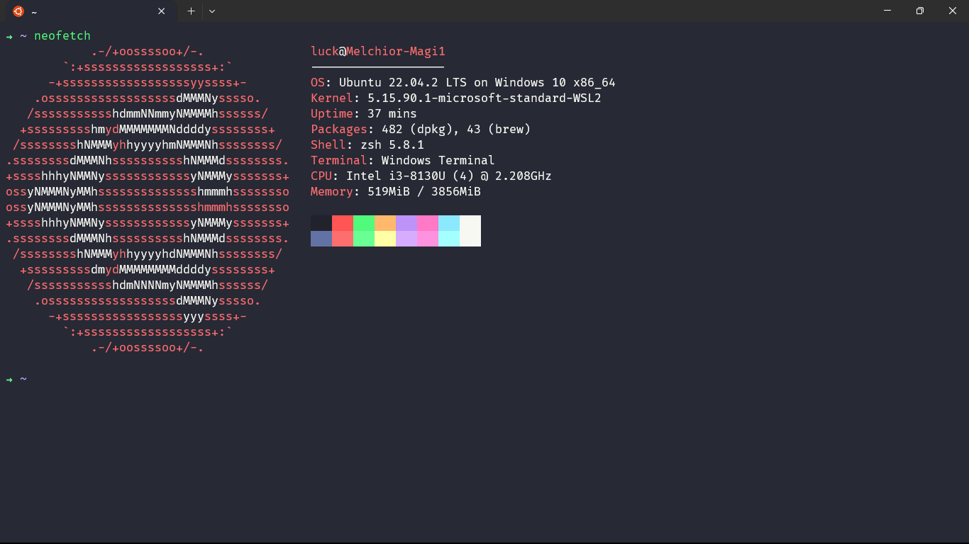 A guide to how to setup a pretty shell experience in WSL. · GitHub