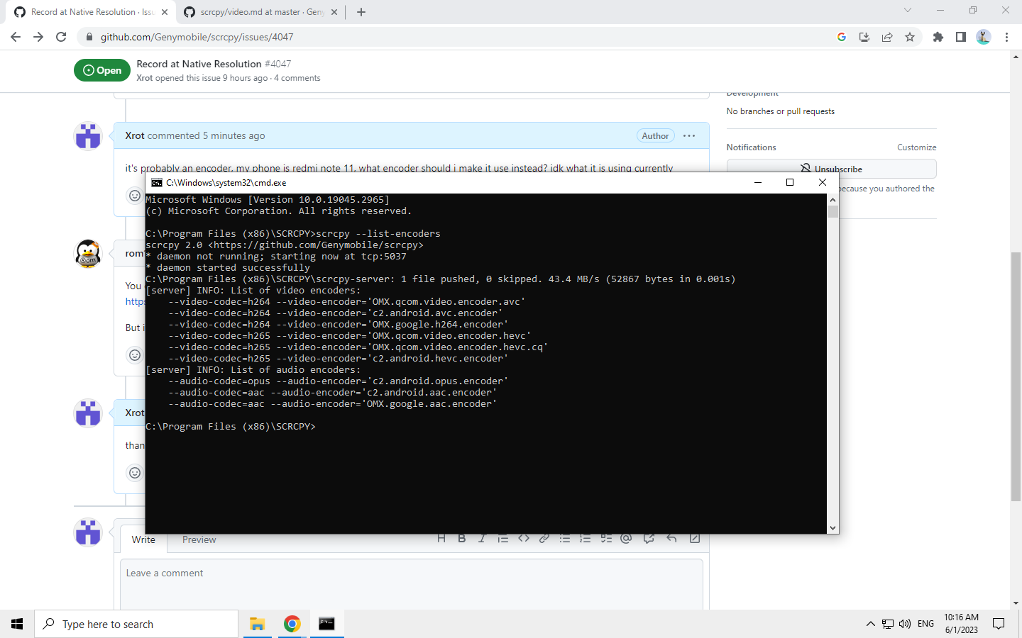 Record at Native Resolution · Issue #4047 · Genymobile/scrcpy · GitHub