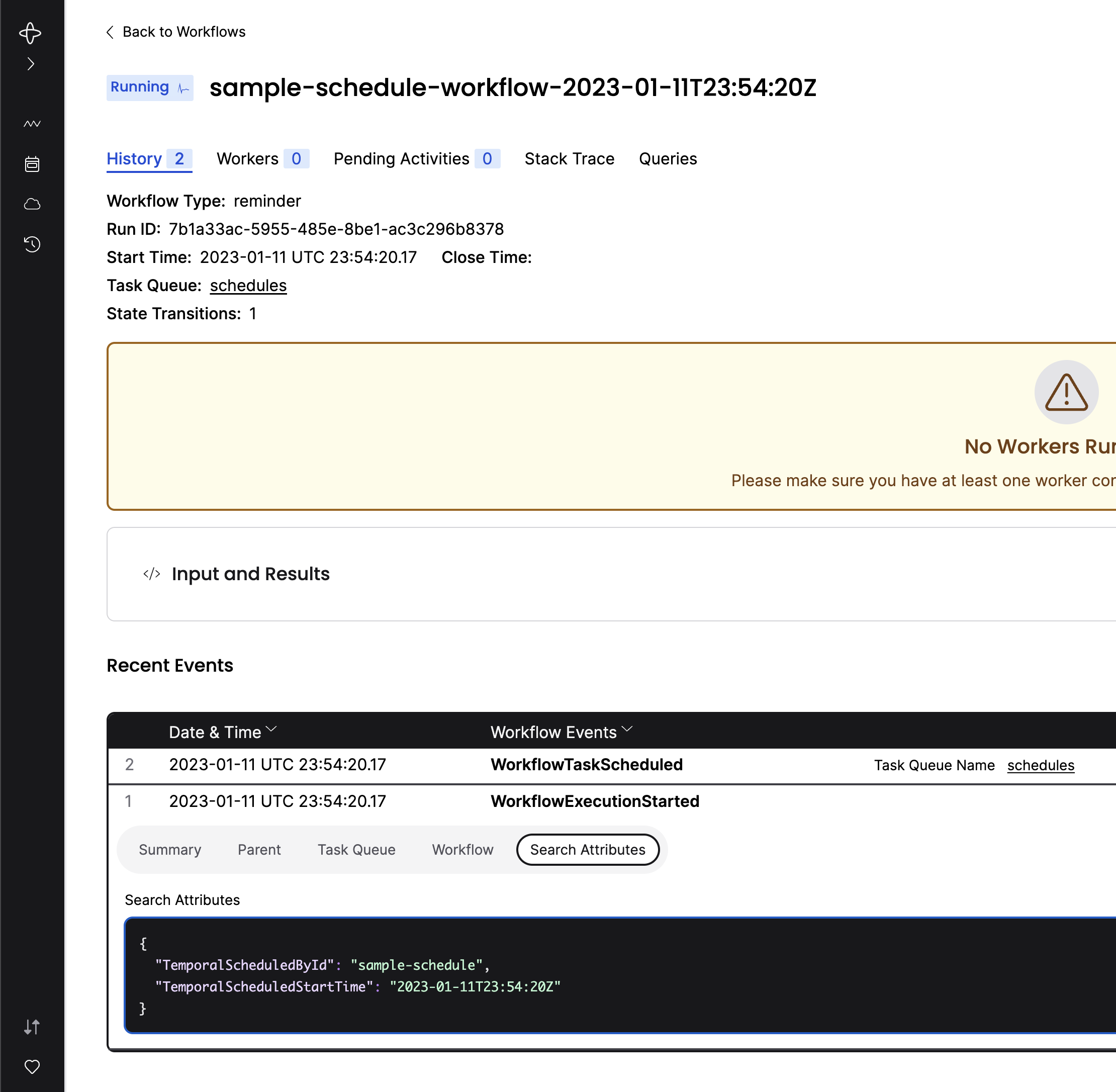 Link a scheduled workflow execution to its originator · Issue #1043 · temporalio/ui · GitHub
