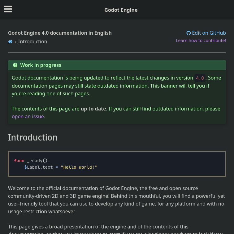 Confusing ambiguity of page titles, missing section names · Issue #6971 · godotengine/godot-docs ...