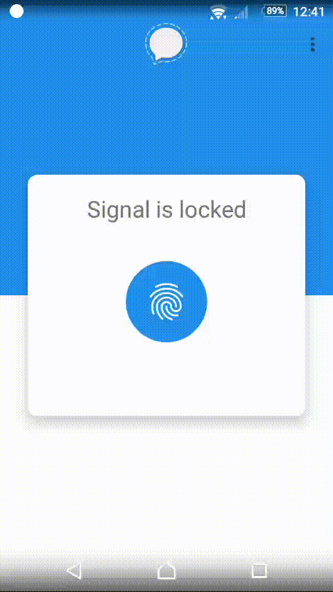 Visual glitch with fingerprint unlock · Issue #8491 · signalapp/Signal ...