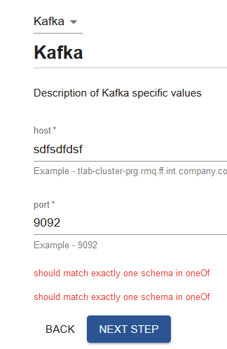 🐛 Bug Report: Scaffolding template - using oneOf does not pass validation to the next step ...