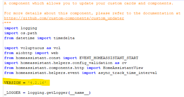 custom_updater shows update but is on current version (4.2.16) · Issue ...