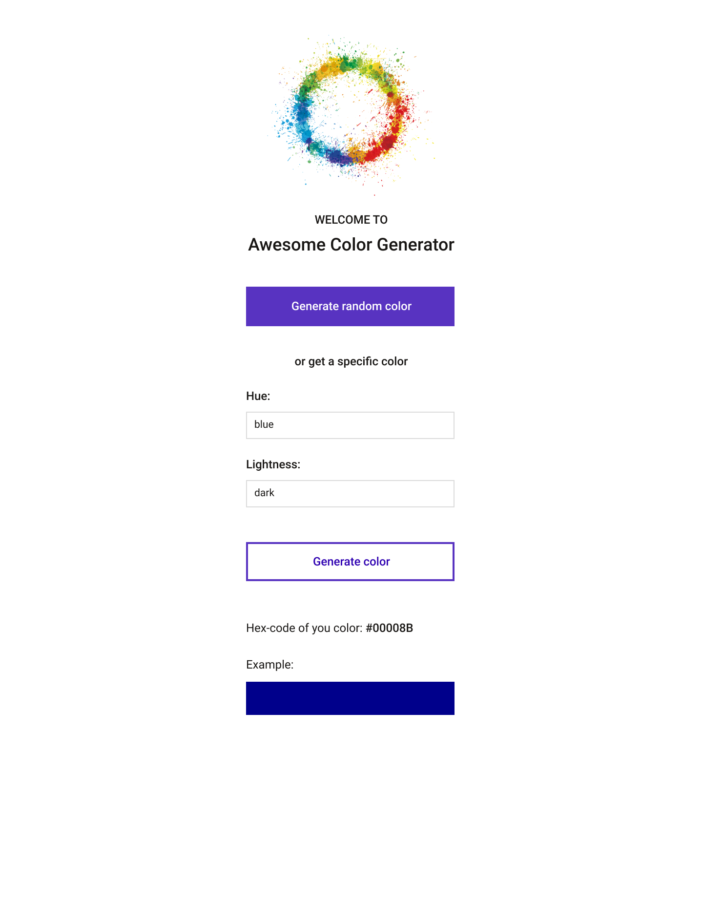 random-color-generator-react - Codesandbox