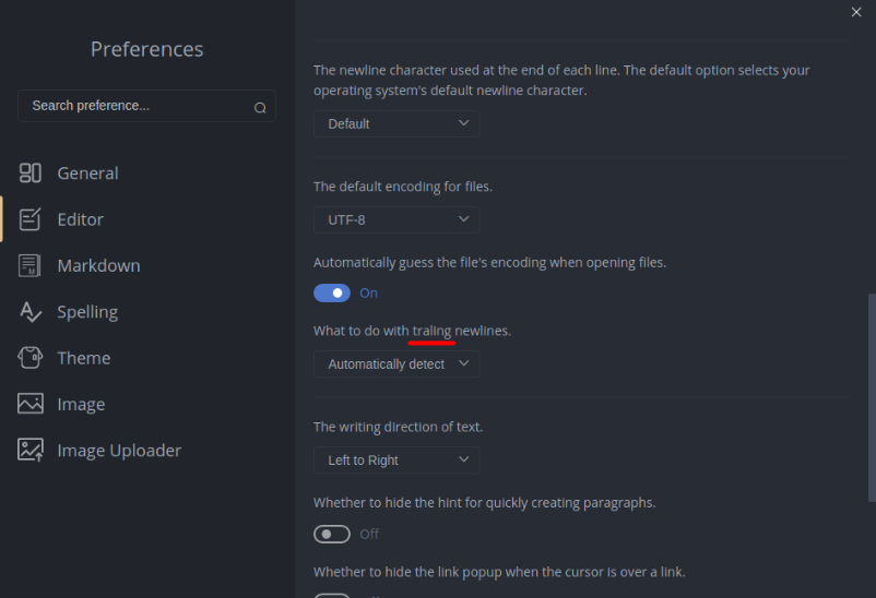 Typo in Editor Preferences · Issue #2196 · marktext/marktext · GitHub